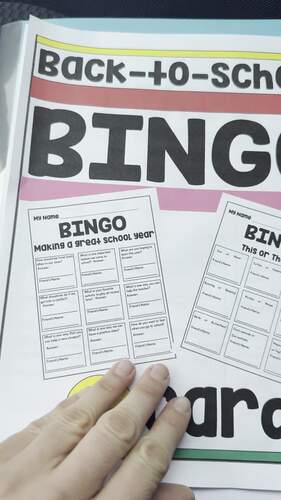 Back To School Bingo Worksheets - Ice Breakers for the First Weeks of ...