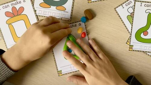 Winter Playdough Mats Montessori Christmas Printables Play Dough Visual ...