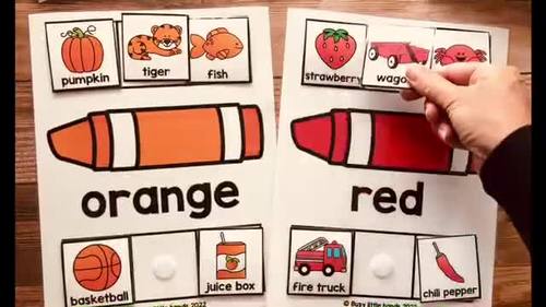 Interactive Color Posters for Preschool, Kindergarten & Special Education