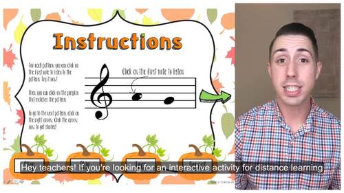 Step, Skip, Leap, Repeat – Interactive Music Game for Google Slides [FALL]