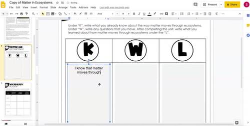 Matter in Ecosystems No Prep Science Packet | 5th Science + ELA | TPT