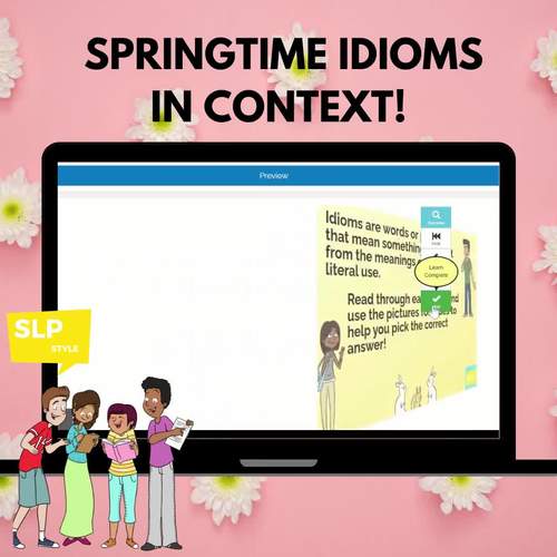 BOOM CARDS BUNDLE Springtime Speech and Language Activities by SLPstyle