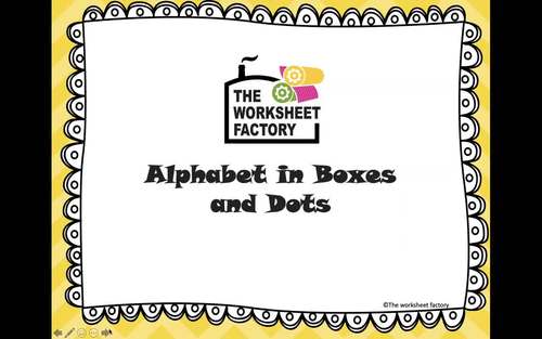 KG Tracing | Alphabet Box Writing Worksheets | Letter Formation ...