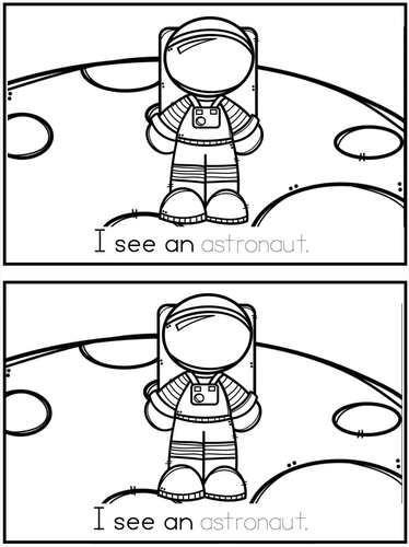 I See Outer Space Emergent Reader Designed for Little Learners | TPT