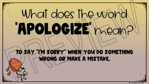 How to Apologize Lesson & Activity on Sincere Apology and Taking ...