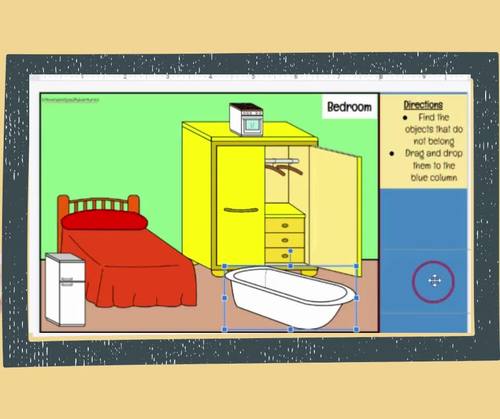 Life Skills Rooms of the House What Does Not Belong Activity | TPT