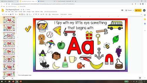 Beginning Sound Practice Game for Promethean Board or Smarboard | TPT