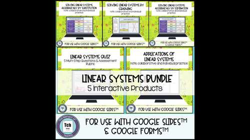 Linear Systems Bundle for use with Google Slides™and Google Forms™