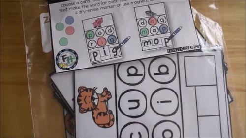 Make Short Vowel CVC Words Activity Center by Fun Hands-on Learning