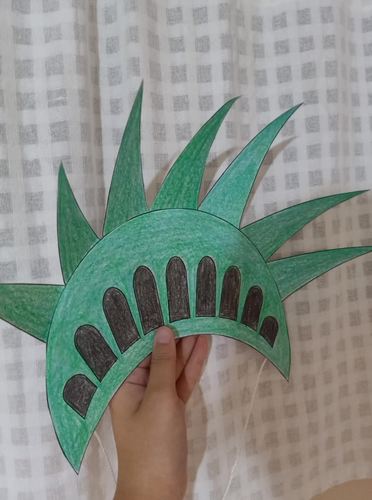 Statue of Liberty Hat Crown 4th of July Craft Coloring Activities ...