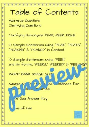 Commonly Confused Words Grammar Worksheets + Usage Quiz ELA Gr 7 8 9 10 ...