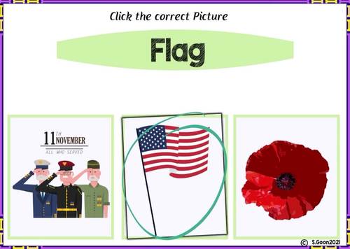 Veterans Day Vocabulary Words Boom Cards | Distance Learning | TPT