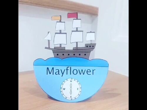 Mayflower Voyage Craft Writing /History Craft Activity Mayflower ...