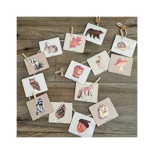 Autumn Decor Clip Cards| Montessori Decor| Montessori Classroom | TPT