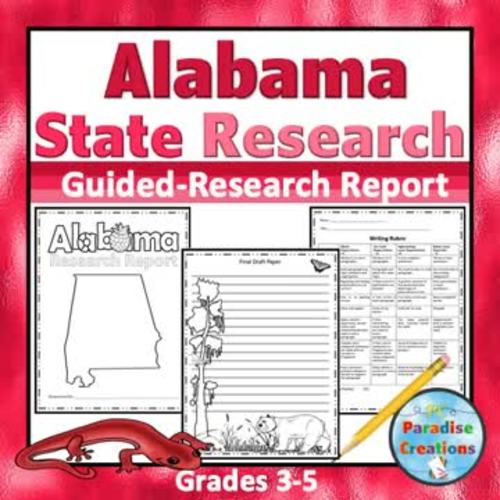 Alabama State Research Report by Paradise Creations | TpT