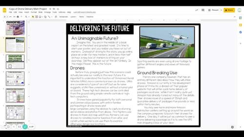 Coordinate Graphing Math Project | Real-World Drone Activities | TPT