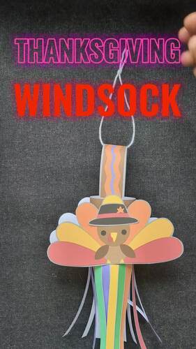 Thanksgiving Fall Leaves Wreath & Turkey Windsock Craft | TPT