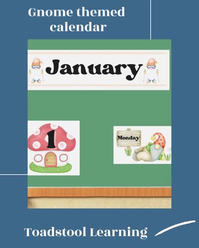 Calendar Set -Gnome Themed by Toadstool Learning | TpT