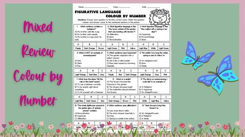 Spring Figurative Language Review: 4th-5th | Simile Metaphor Idiom ...