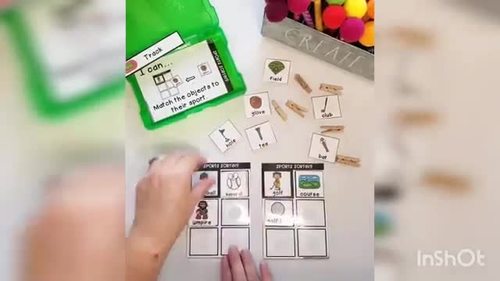 Sports Sorting Activities Task Box for Kindergarten by The Kindergarten ...