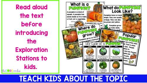 Fall Pumpkin Exploration, Label a Pumpkin Investigation Kindergarten ...