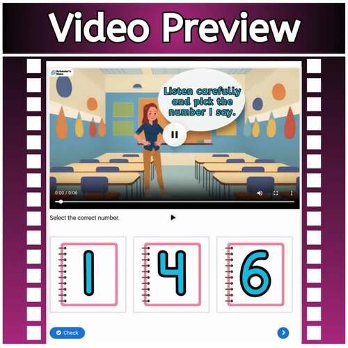 Listen and Pick: Numbers 1-20 Digital Resources by Schooler's Mate