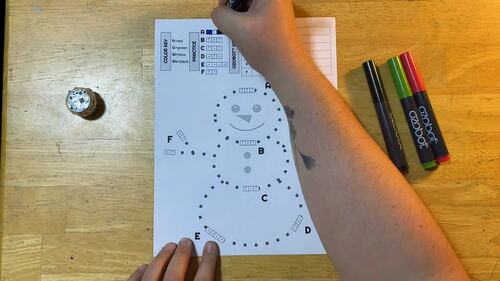 Ozobot™️ Coding - SNOWMAN Bar Graph Lesson by Jillian Poe | TPT