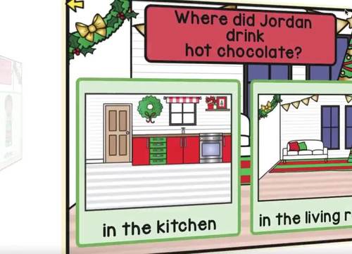 One Sentence Stories Answering Questions Christmas Edition Boom™ Cards