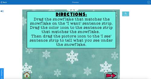 WINTER VOCABULARY, WHAT IS BEHIND THE SNOWFLAKE?, DIGITAL BOOM CARDS