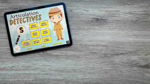 Articulation Detective Game - BUNDLE! - with GIFs - Boom Cards™ and ...