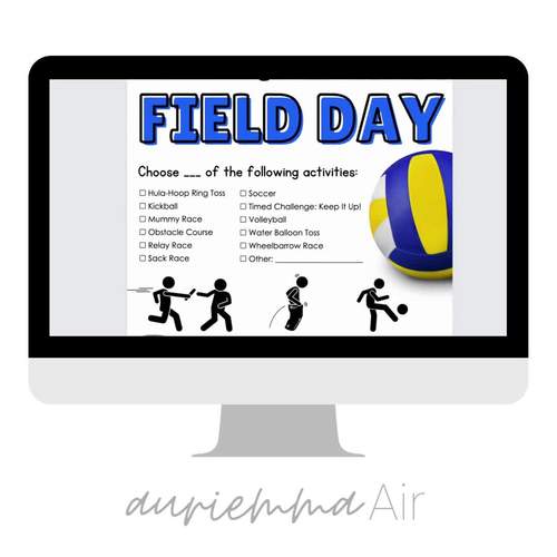 Create Your Own Field Day Experience Worksheet by AuriemmaAir | TPT