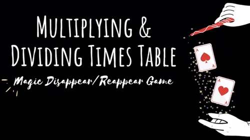 Multiplying and Dividing Times Table Numbers 0-12 SCOOT/TASK CARDS ...