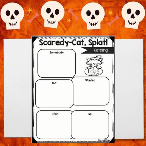 Scaredy-Cat Splat (Boom Cards & Lifecycle of Spider and Pumpkin included)