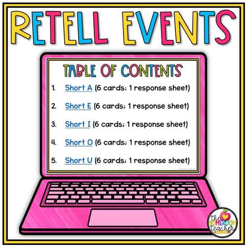 Story Retell Decodable Readers Sequencing Events Task Cards with Short ...