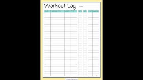 Fitness Planner and Guided Journal, Health Class, PhyEd | TPT