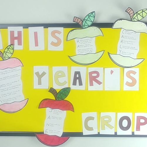 Spring Craft Color Poem Poetry Template National Poetry Month Bulletin ...