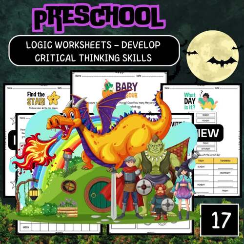 Preschool Logic Worksheets – Develop Critical Thinking Skills | TPT