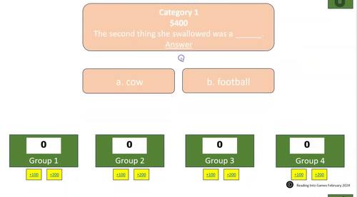 There Was an Old Lady Who Swallowed A Turkey by Lucille Colandro Jeopardy