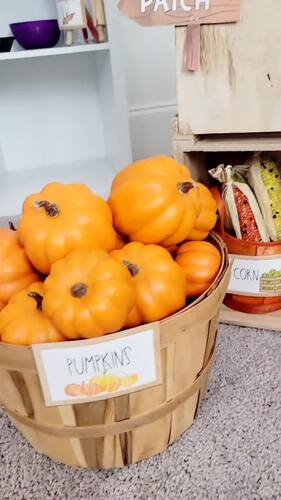 Pumpkin Patch Fall Dramatic Play centers and stations by Lisa's Classroom