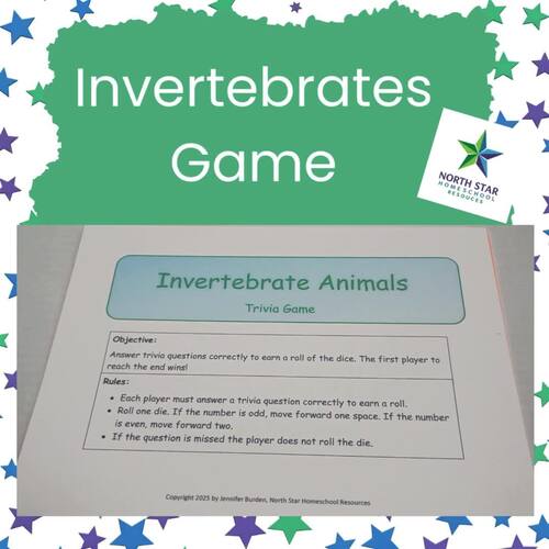 Invertebrate Animals Trivia Game Taxonomy Classification Biology High ...