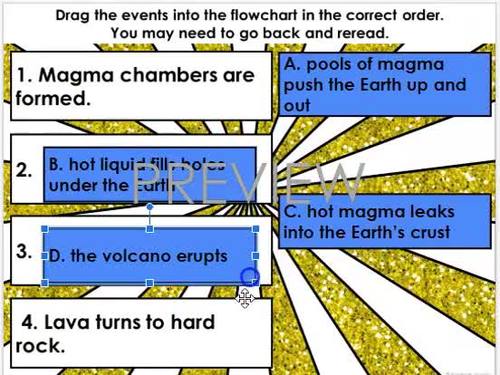 Volcanoes NF TEI Practice (Google Classroom & PDF) Distance Learning