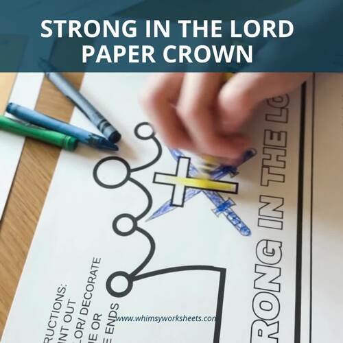 Armor of God Paper Crowns | Strong in the Lord | Bible Coloring Sheet ...