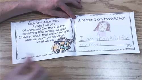 Thankfulness Journal for Thanksgiving Digital and Print: 30 Days Thankful