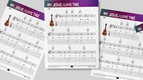 My Jesus, I Love Thee - Hymn | Easy-to-Play Guitar Sheet Music & TAB