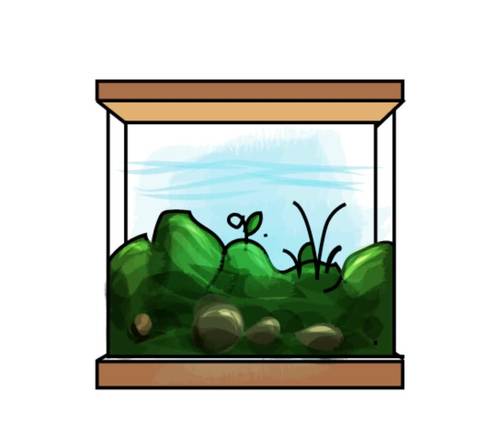 Empty Fish Tank Clipart