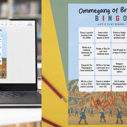 Ommegang of Brussels Bingo | Medieval Culture Classroom Game | Editable