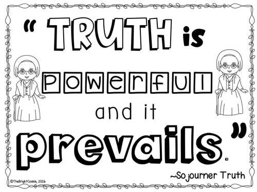 Black History Coloring Pages with Black History Month Quotes by Famous ...