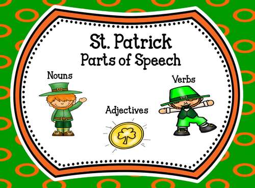 Nouns Verbs Adjectives | St. Patrick’s Day Center | Worksheets | March ...