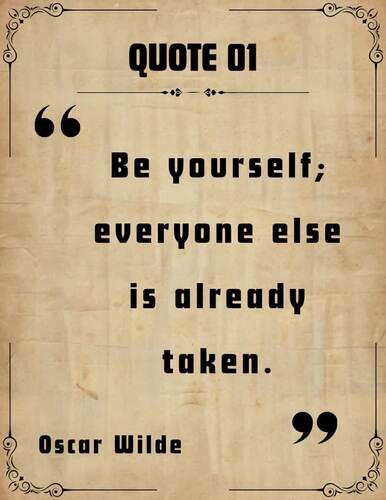 10 famous Quotes & Sayings from the Author Oscar Wilde - Classroom Posters