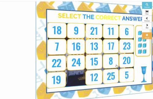 Place Value Counting Tens and Ones to 25 Hanukkah Math Mystery Picture